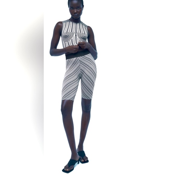 Zara | Shorts | Zara Black And White Striped Womens Shorts | Poshmark